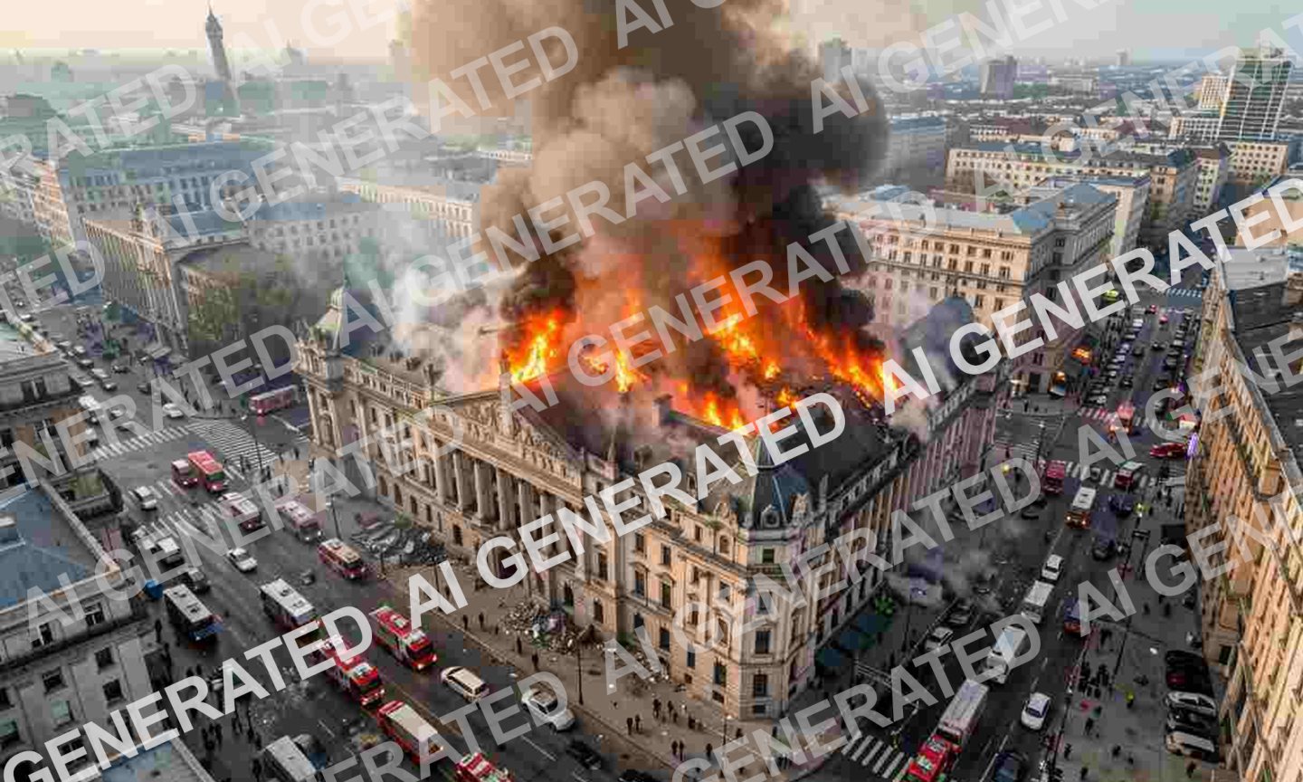 Glasgow fire: Angus Council criticised for 'AI image' and blaze claim