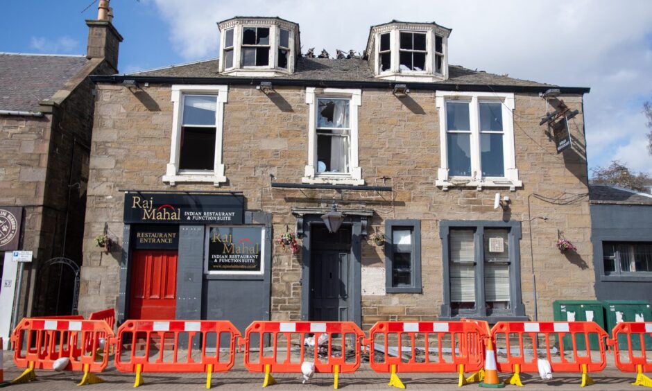 New photos show aftermath of fire above Monifieth restaurant
