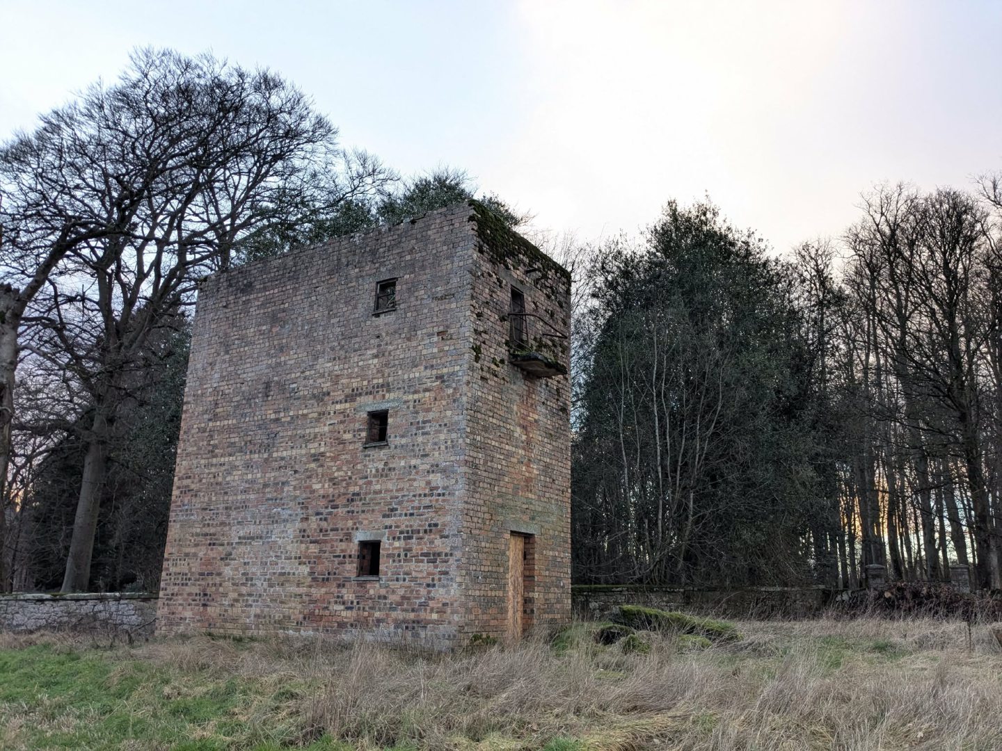 A peek inside derelict water tower on site of former Alyth PoW camp