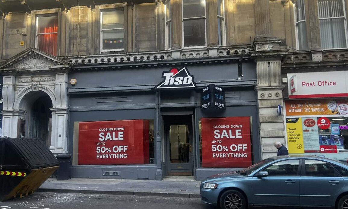 Tiso to close Dundee shop due to declining sales