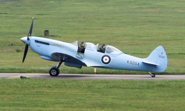 Iconic WW2 Spitfire lands at Leuchars during anniversary tour