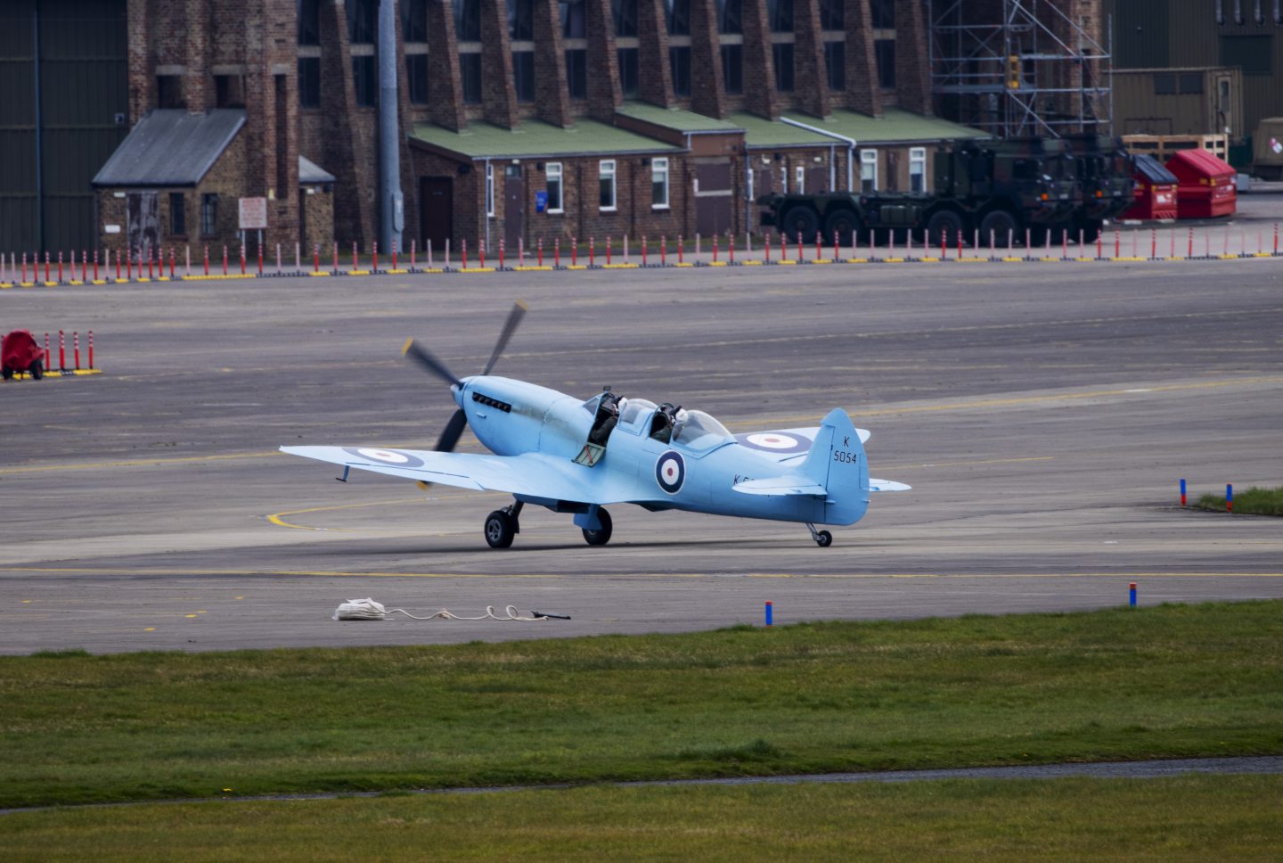 Iconic WW2 Spitfire lands at Leuchars during anniversary tour