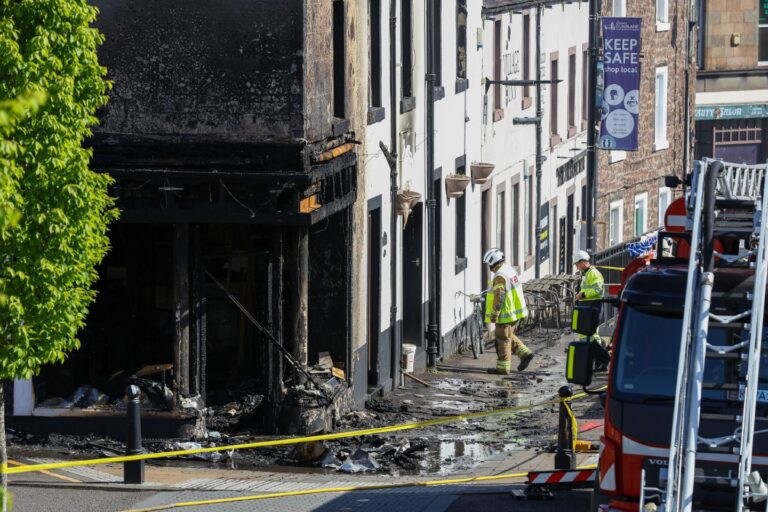 Pictures show aftermath of devastating Dunblane fire