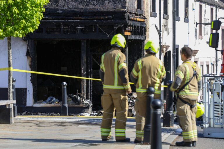 Pictures show aftermath of devastating Dunblane fire