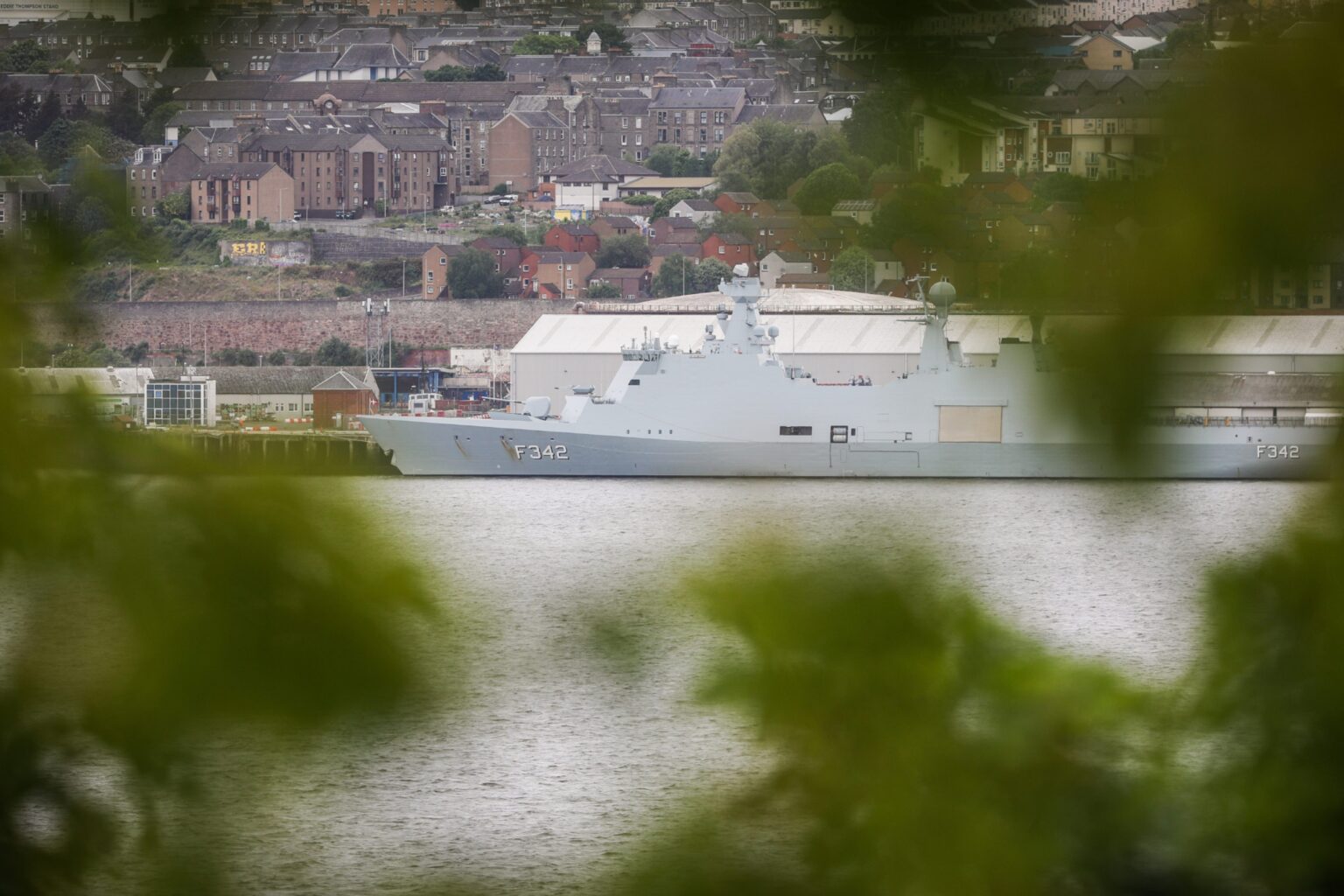Danish warship docks at Dundee harbour