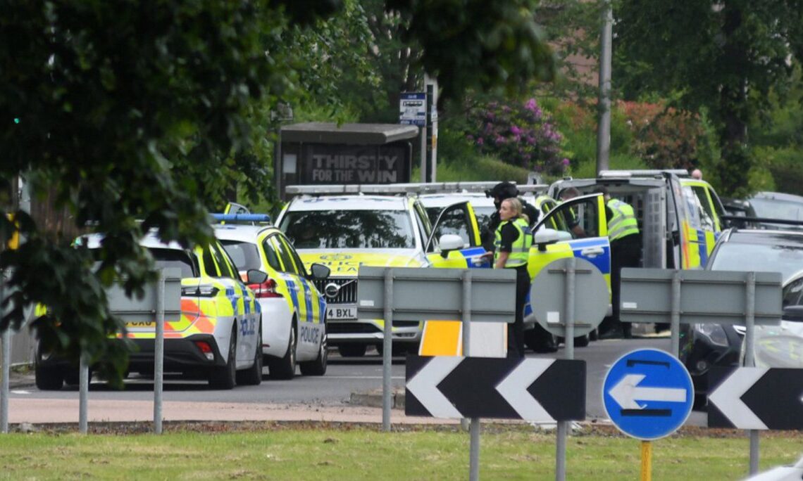 Man, 40, arrested after armed police swarm Rosyth street