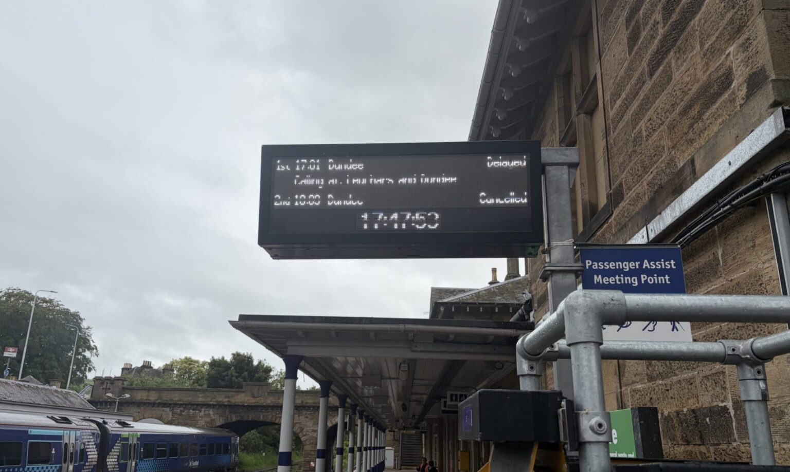 Person dies after being hit by train in Fife
