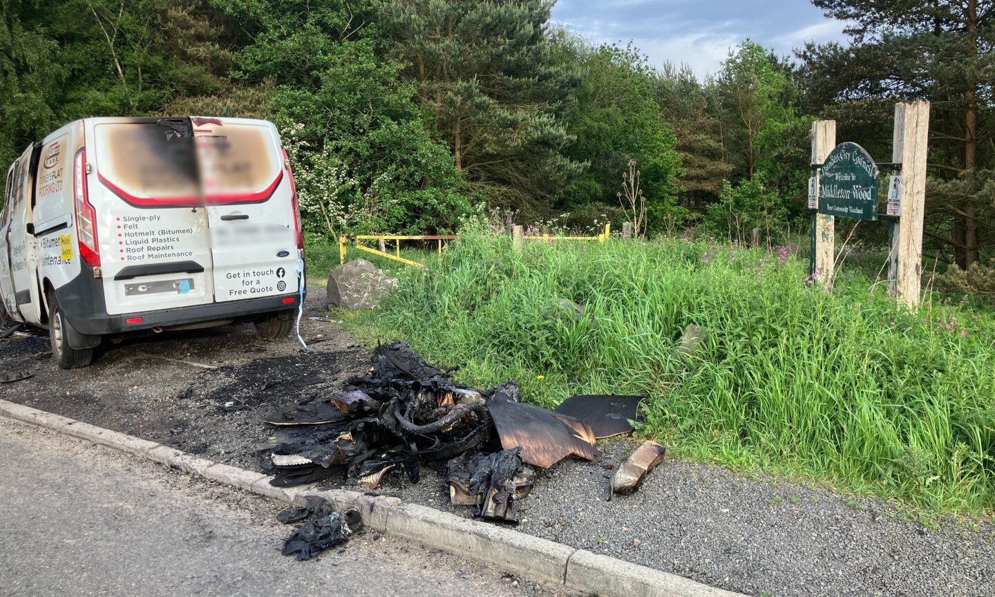 Probe after Ford Transit van set on fire in Dundee