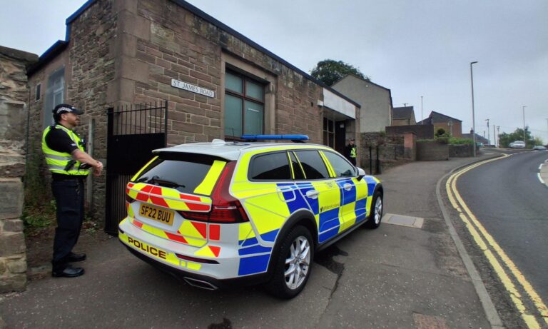 Forfar building guarded amid police investigation