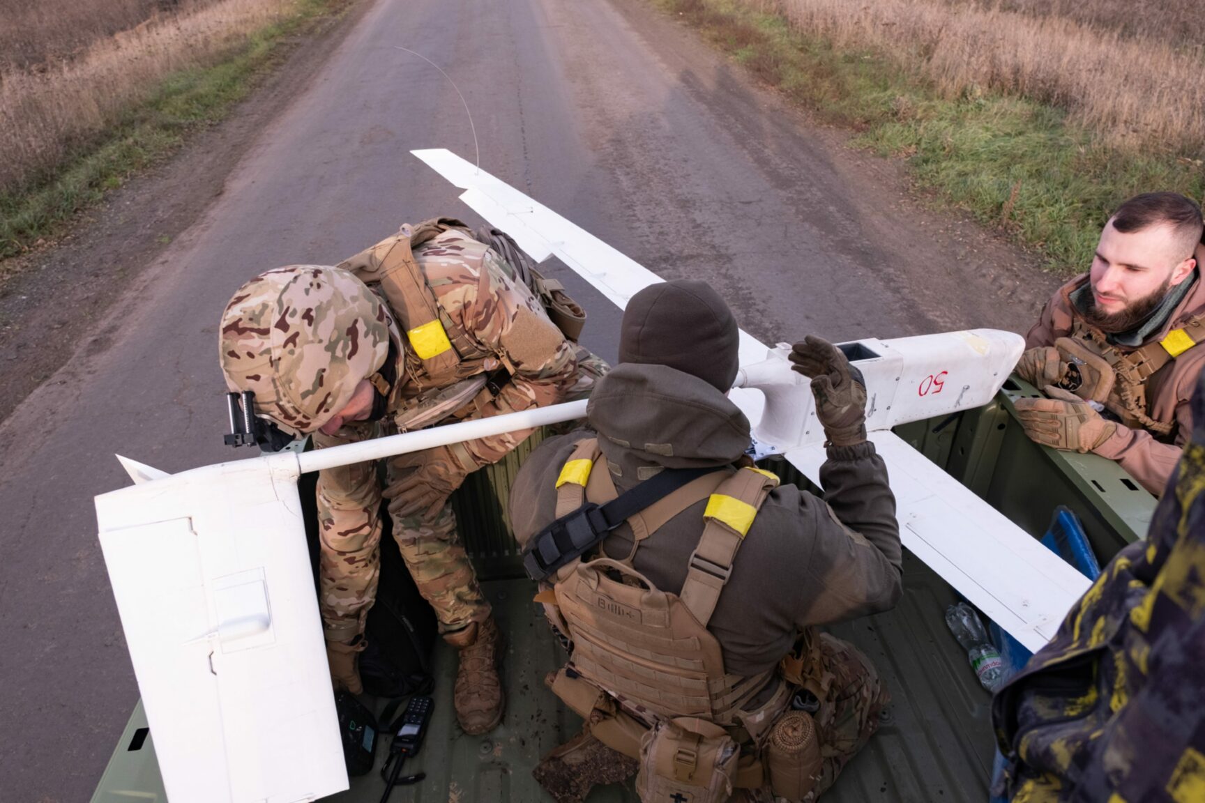In the air: A day on the road with Ukrainian specialist drone unit near ...