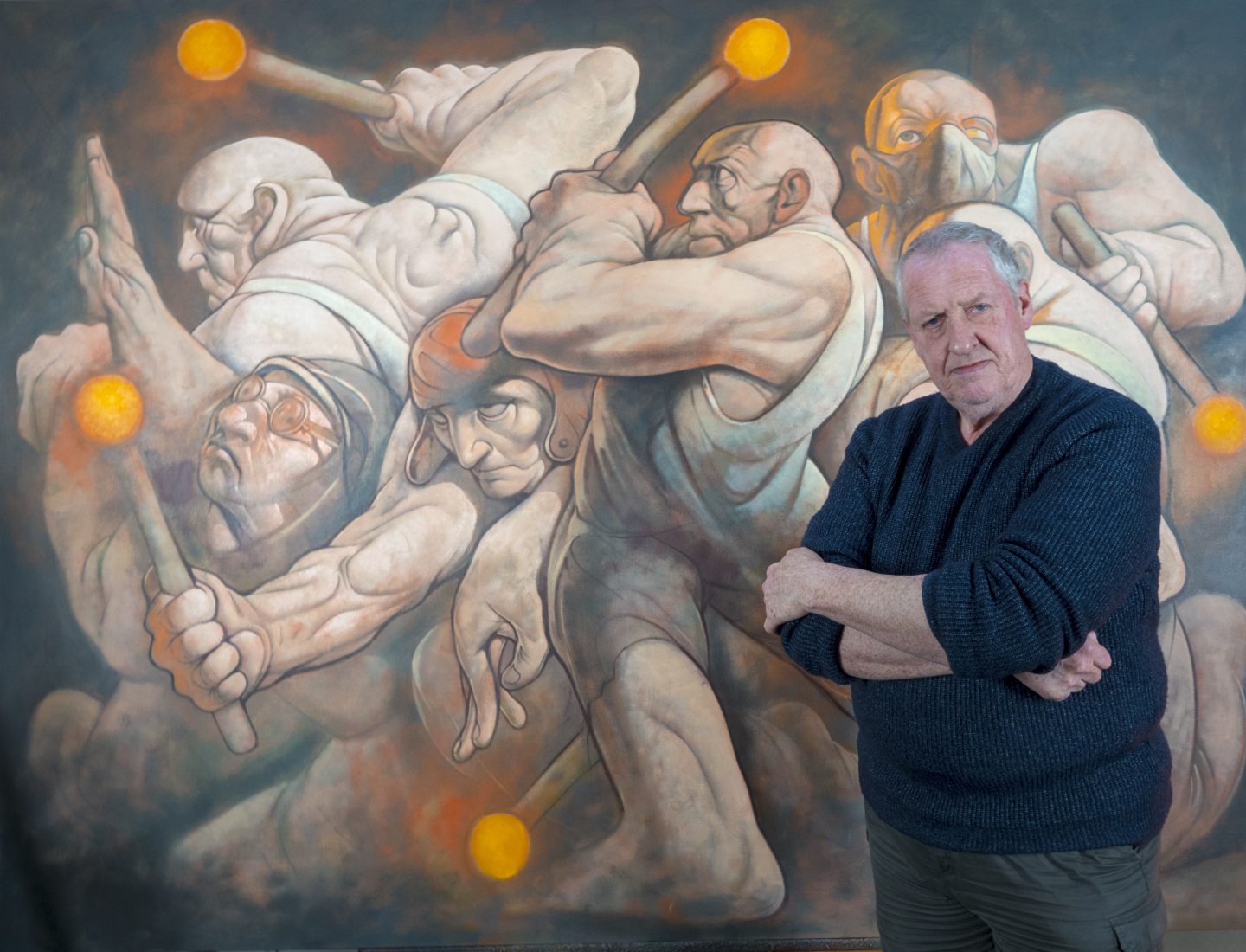 ‘I do my praying when I’m walking Buster’: Artist Peter Howson on how ...