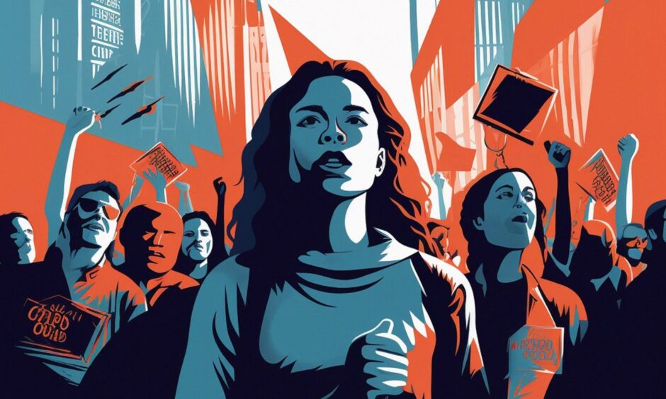 Young political activists facing culture of abuse and exploitation