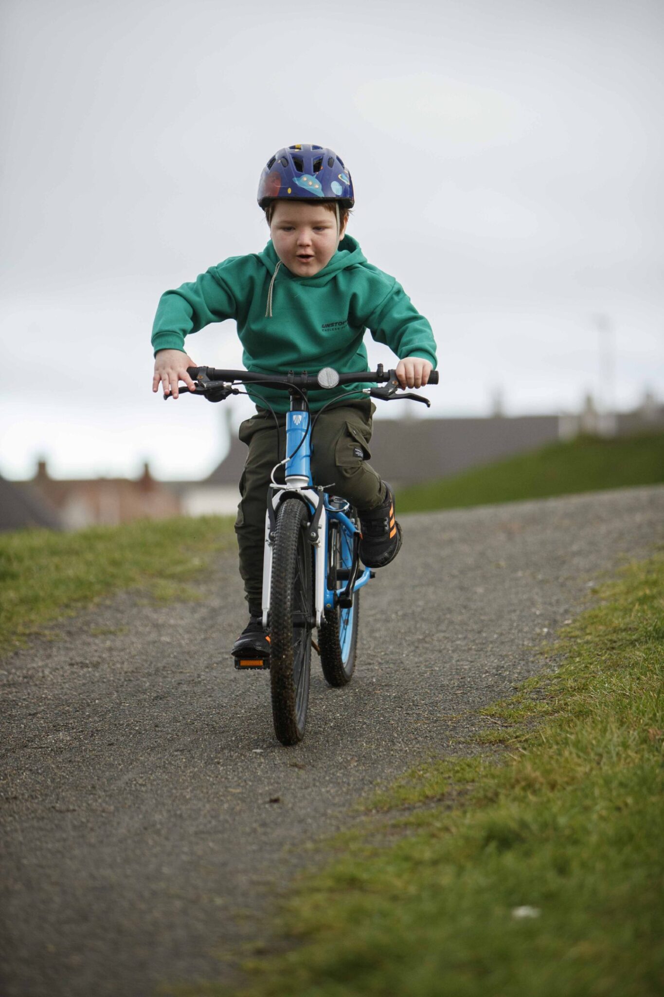 Ride on! The seven-year-old getting on his bike to beat leukaemia