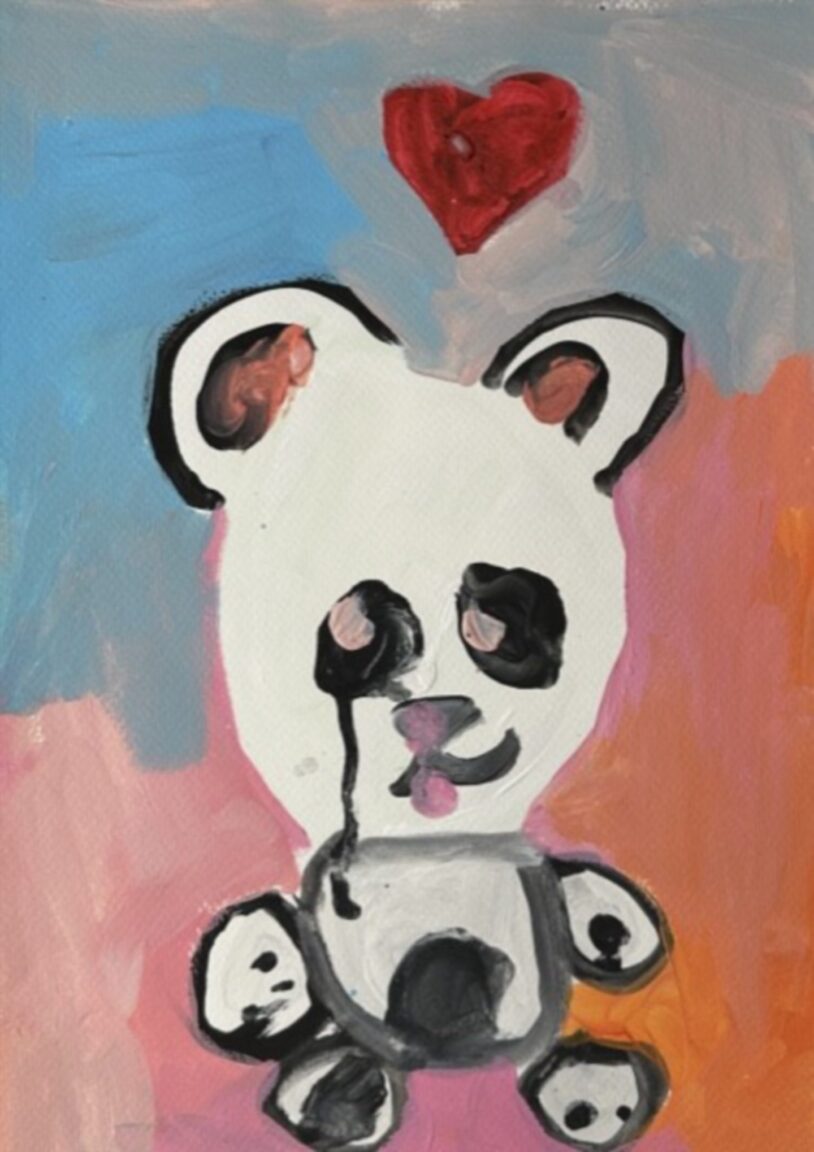 Ukraine kids’ art healing work from war zone goes on display