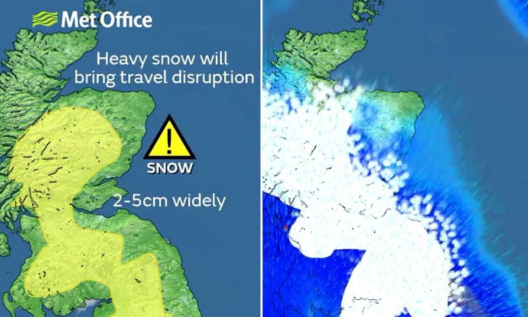 Storm Barra: Flood warning issued as high winds and snow forecast