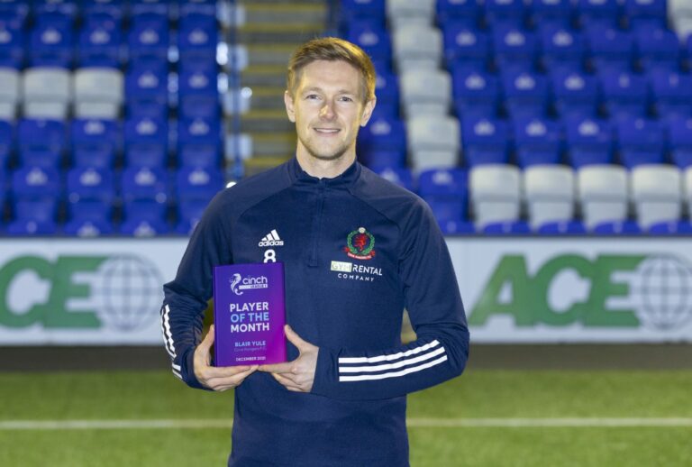 Cove Rangers: Blair Yule says monthly awards reflect team's success