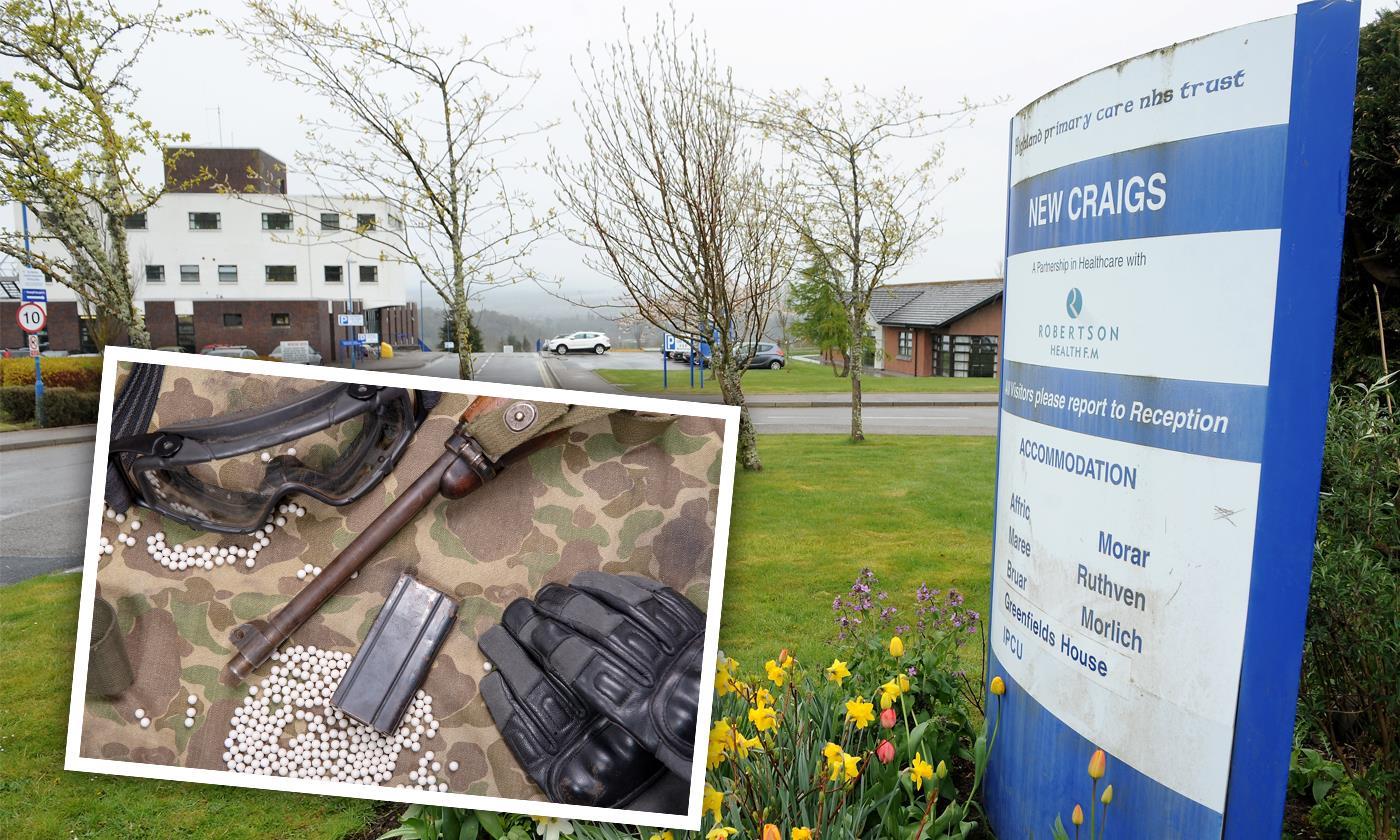 Police called to firearms incident at New Craigs Hospital in Inverness