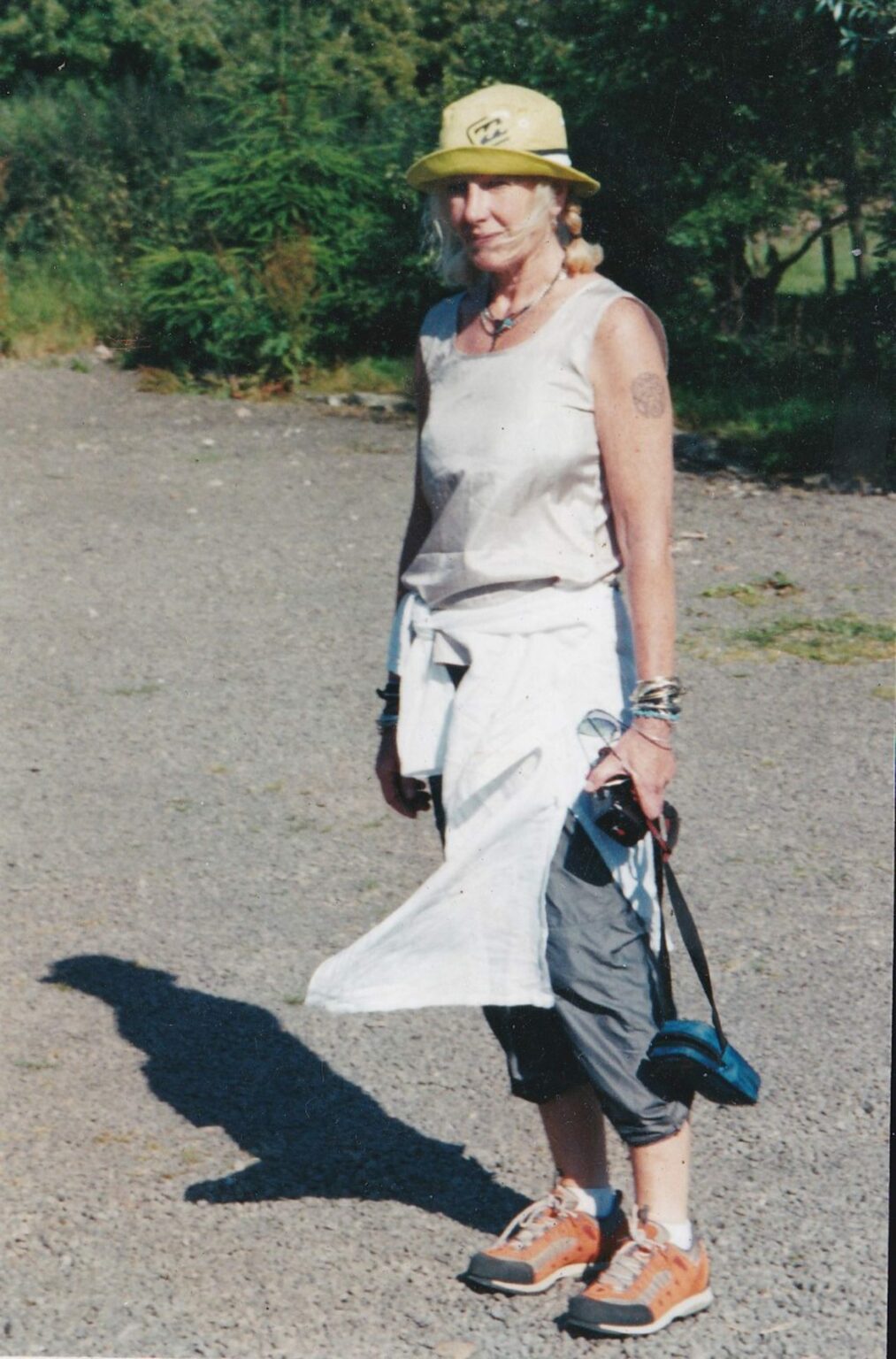 Death of Fiona Bushe, Lumsden's former flying art teacher, 75