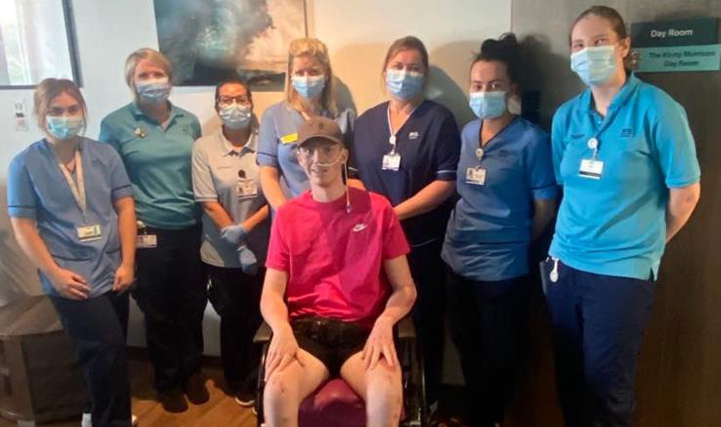 Exclusive: Footballer Flynn thanks doctors and nurses who saved his life