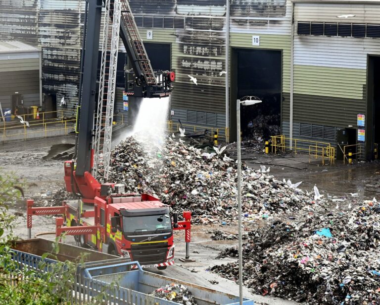 Altens recycling centre fire: CCTV shows how quickly blaze spread