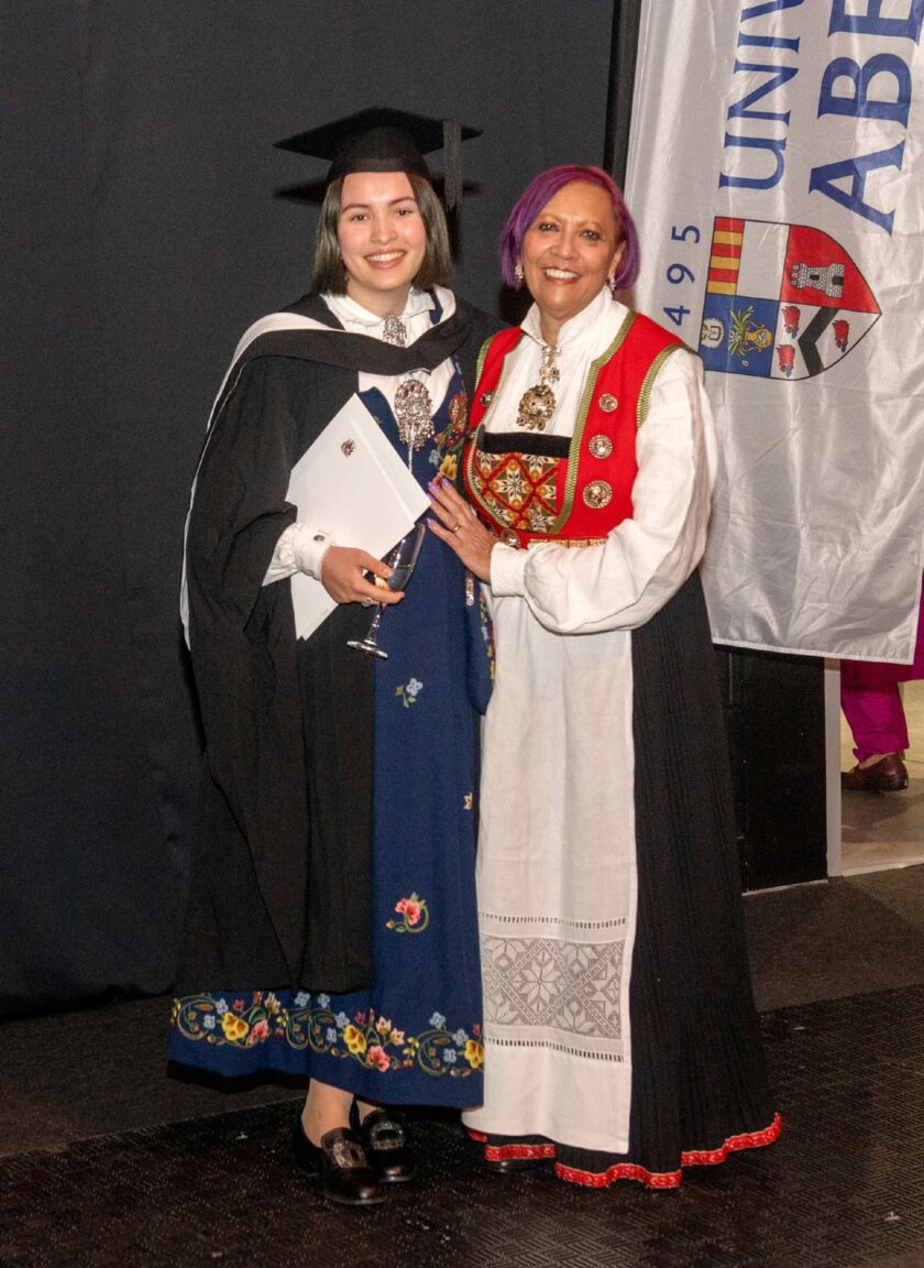 Images as graduates celebrate success with Aberdeen University