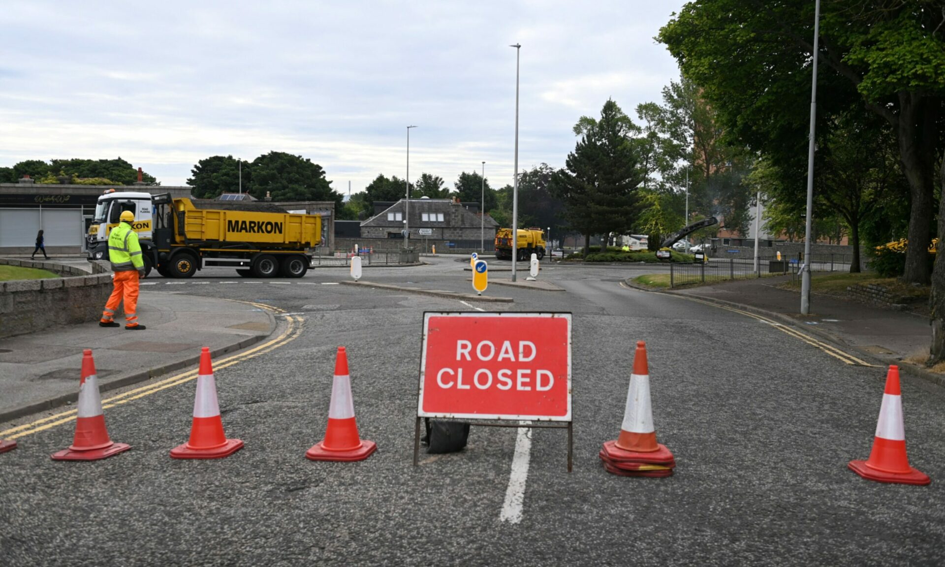 Drone footage: Travel disruption looms as Six Roads Roundabout closes ...