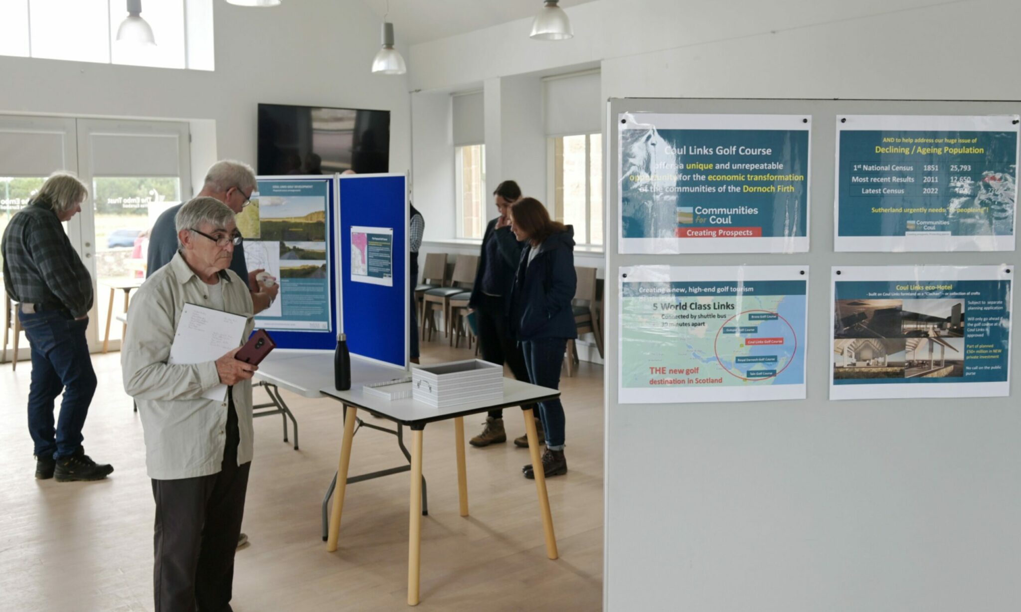 Coul Links: revived golf course plans go on display to the public