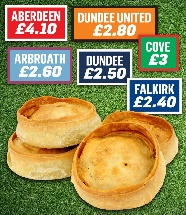 Dons fans react to pie price at Pittodrie rising to £4.10