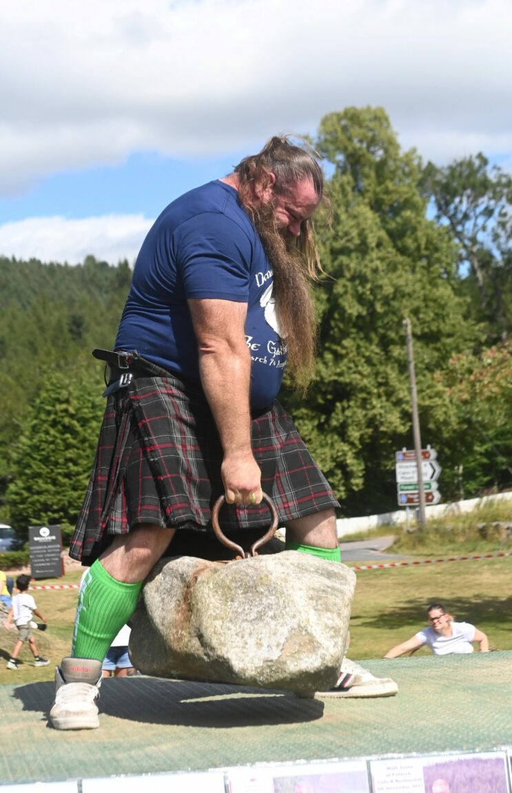 IN PICTURES: Competitors attempt to lift the legendary Dinnie Stones