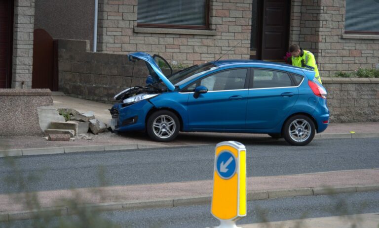 Man in hospital after one-car crash on Meethill Road in Peterhead