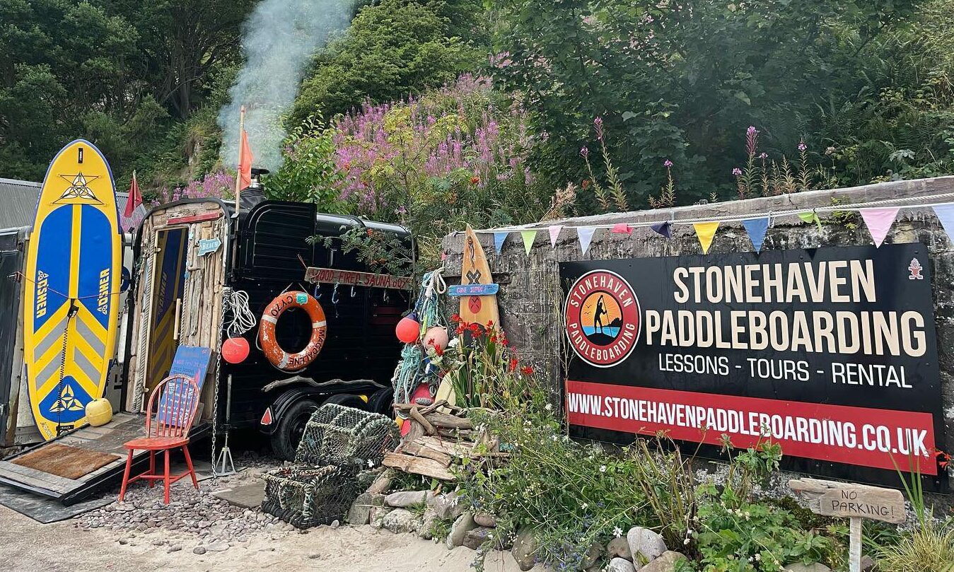 Stonehaven paddleboarder opens unorthodox converted horsebox sauna