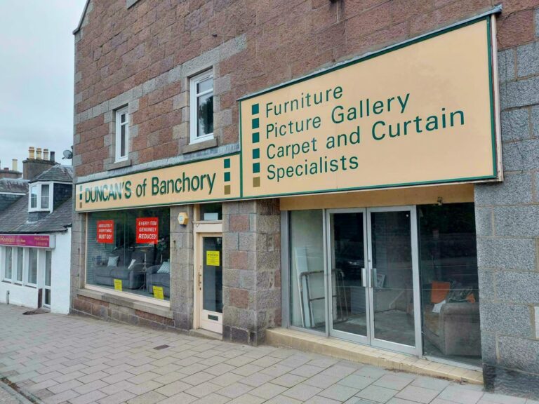 Duncan's of Banchory: Plans for former furniture shop