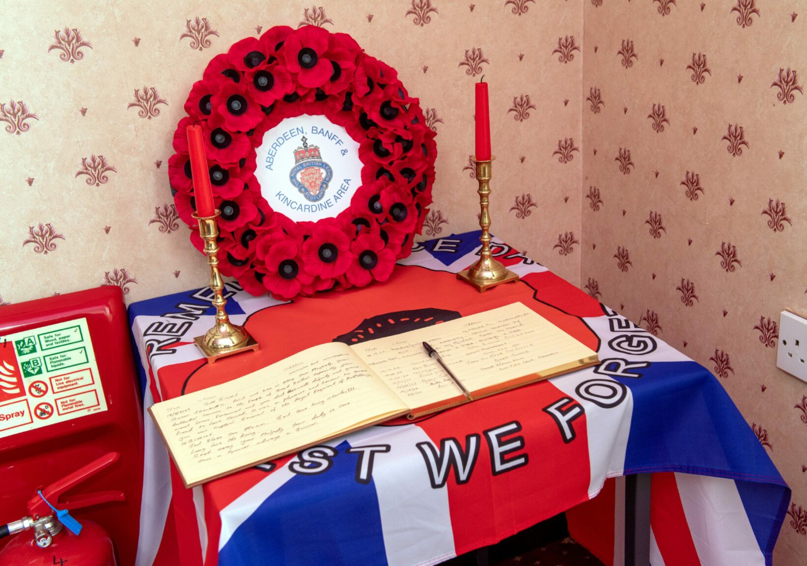 Oldmeldrum British Legion raises a glass in memory of Her Majesty