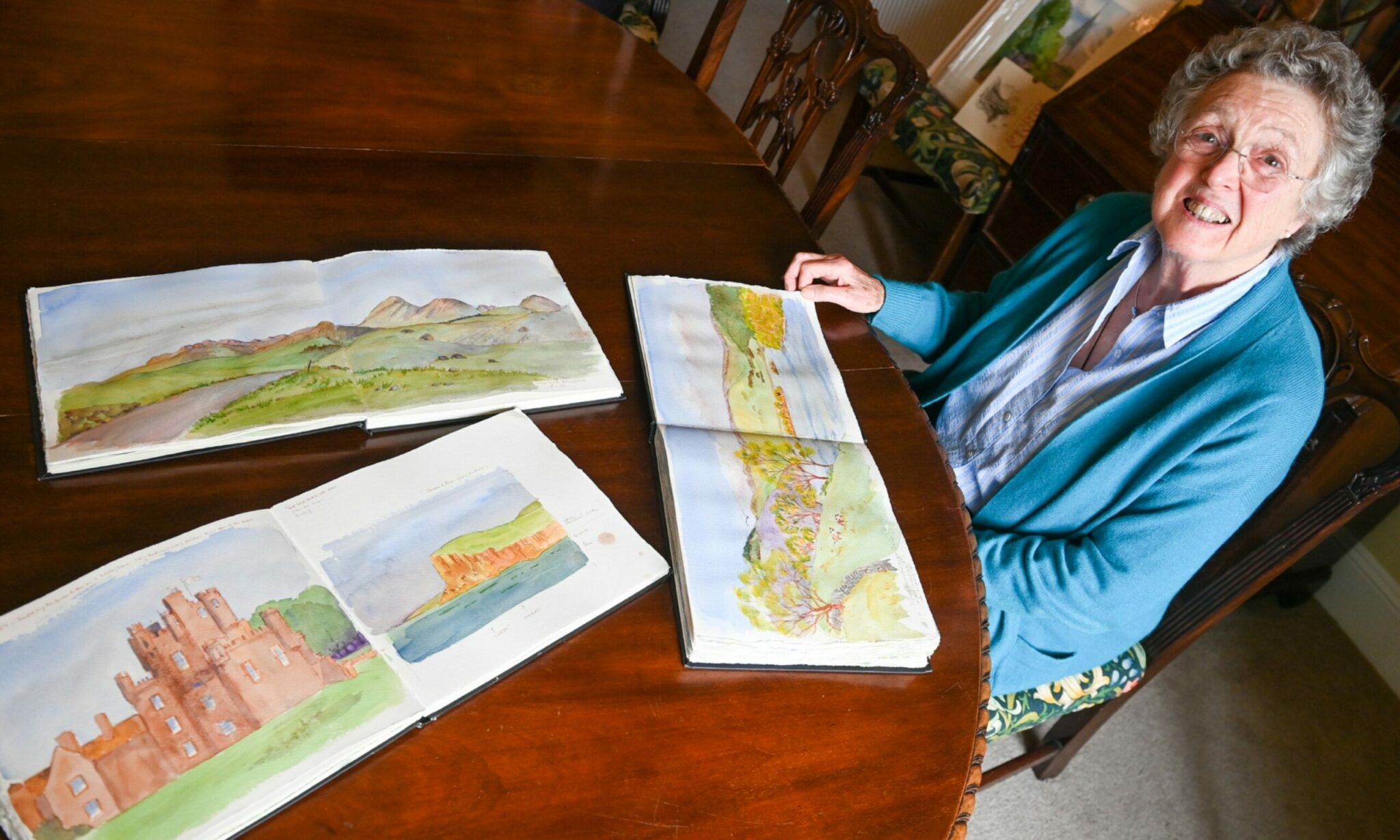 Aberdeen woman, 87, shares paintings from NC500 journey