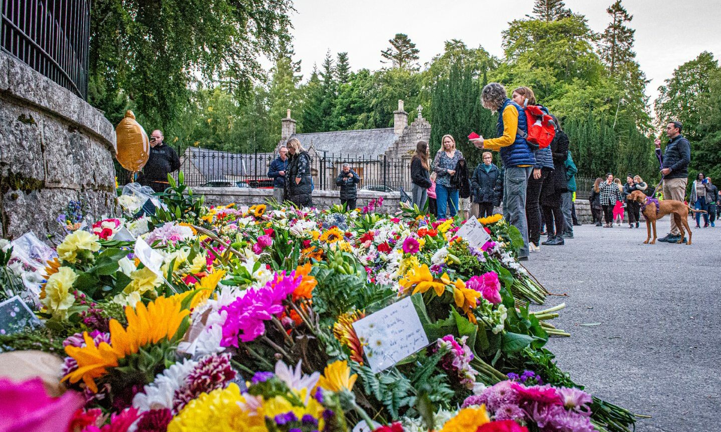 What will happen to the flowers and tributes at Balmoral?