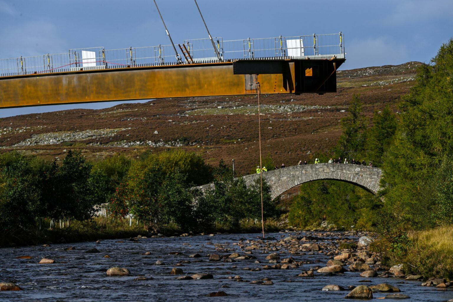 Drone video: New Gairnshiel Bridge taking shape after years of waiting