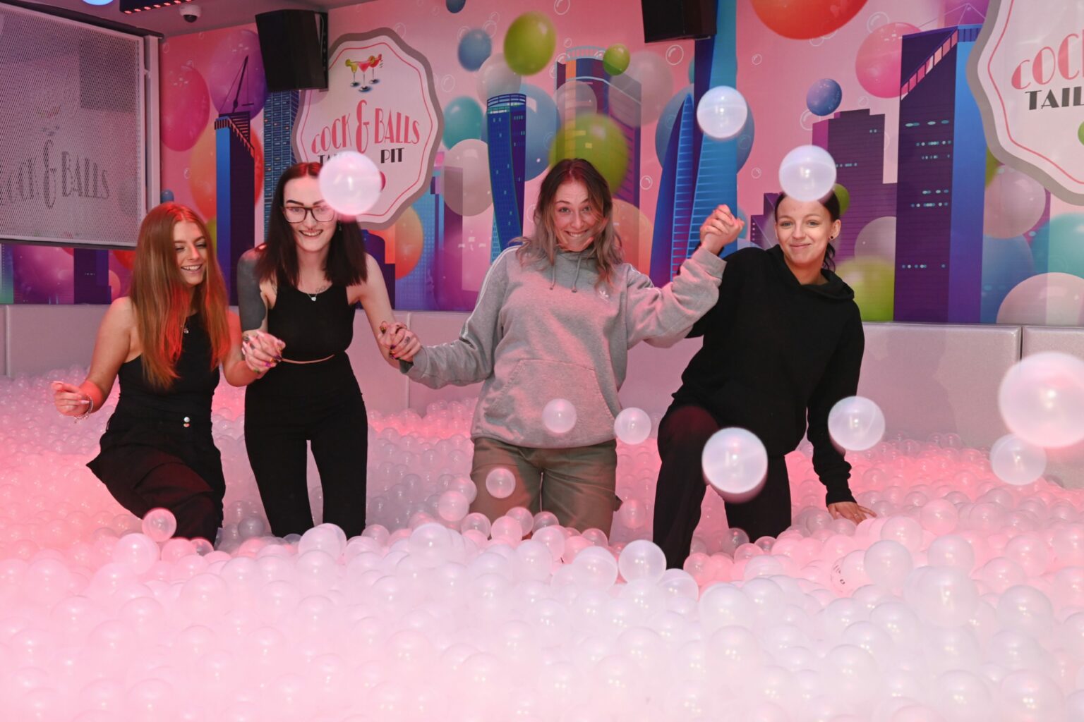 First visitors dive into ball pit at new Aberdeen venue 3 Mad Hatters