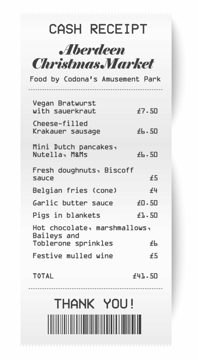 Here's what food we ate at Aberdeen's Christmas Village