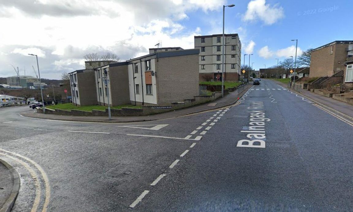Ambulance takes man to hospital after digger accident in Aberdeen