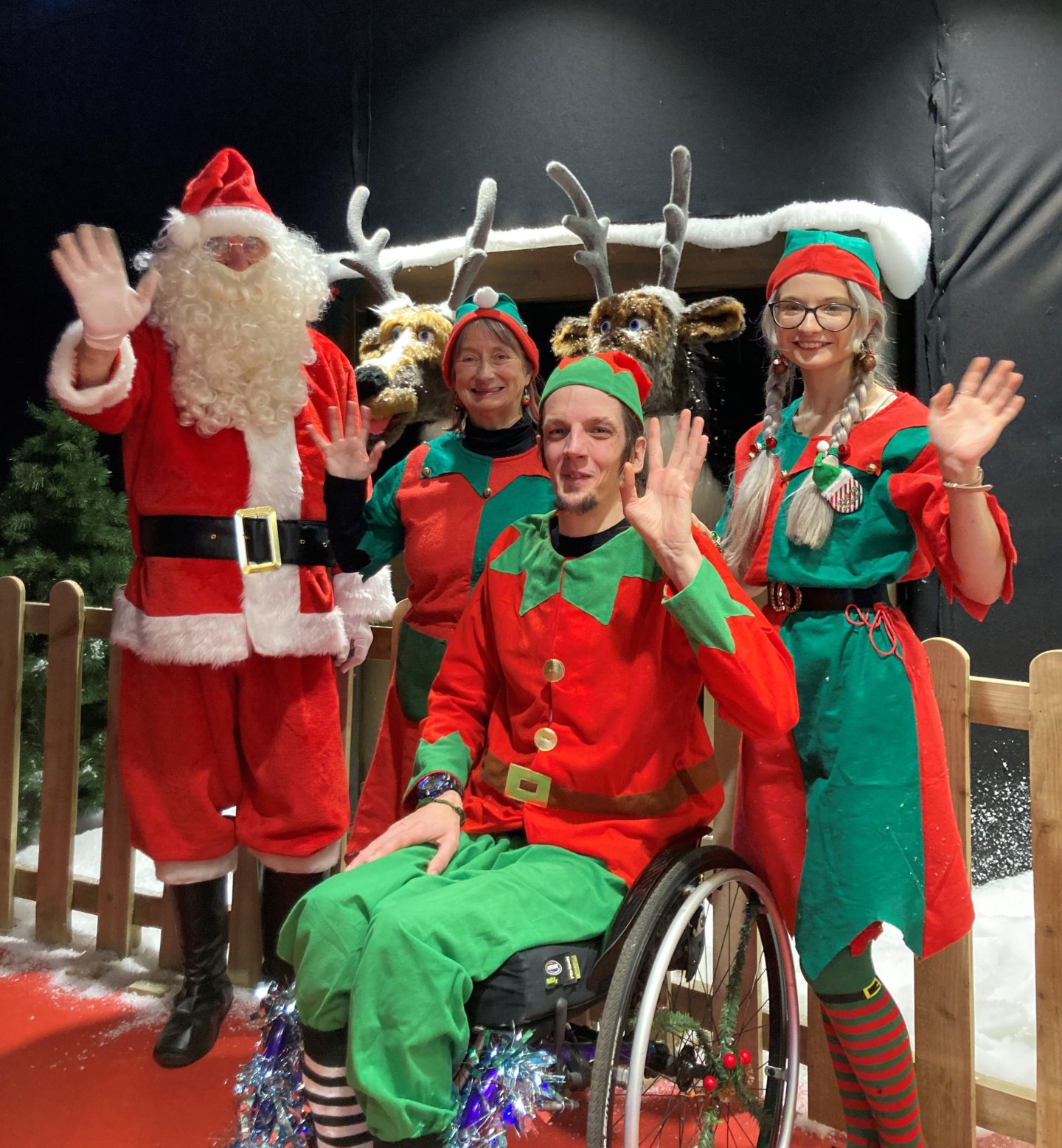 Meet Santa and his elves who are supporting Charlie House