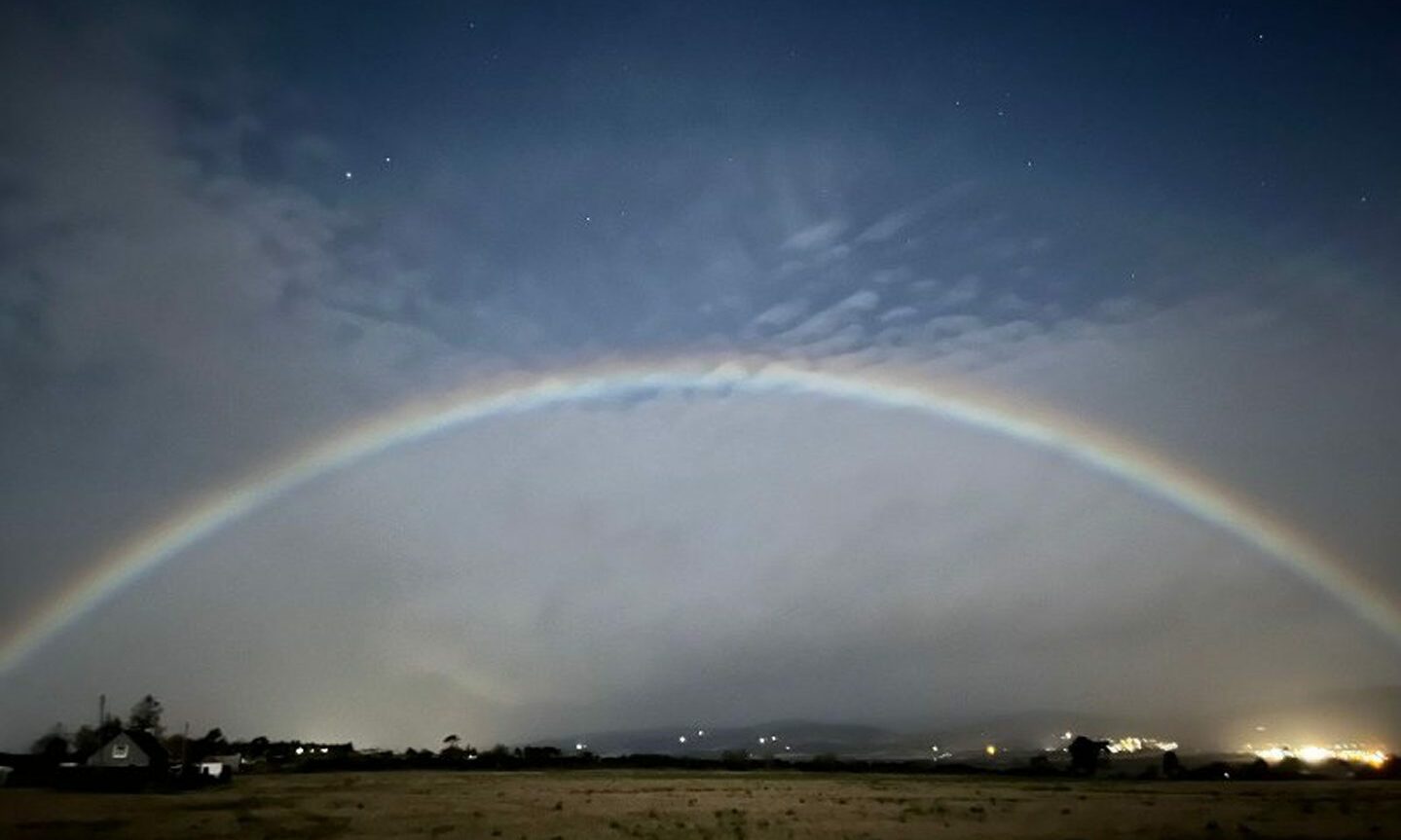 Best pictures as Moonbow makes rare appearance over Inverness