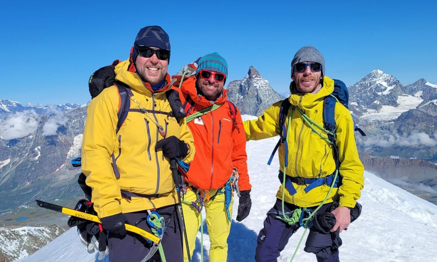 Climb in the Alps: Men complete 'terrifying' adventure
