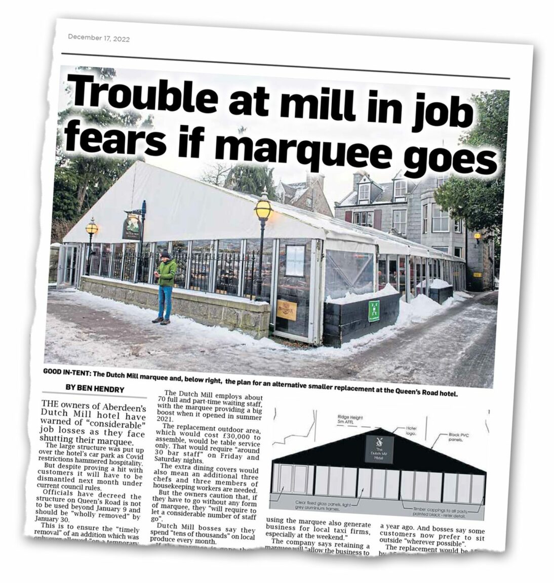 Dutch Mill marquee: Support floods in for at-risk venue