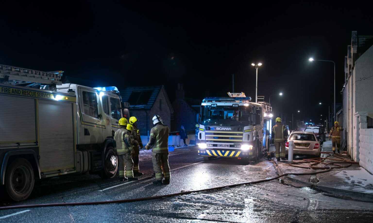 Firefighters tackle blaze in living room of Buckie home - Press and Journal