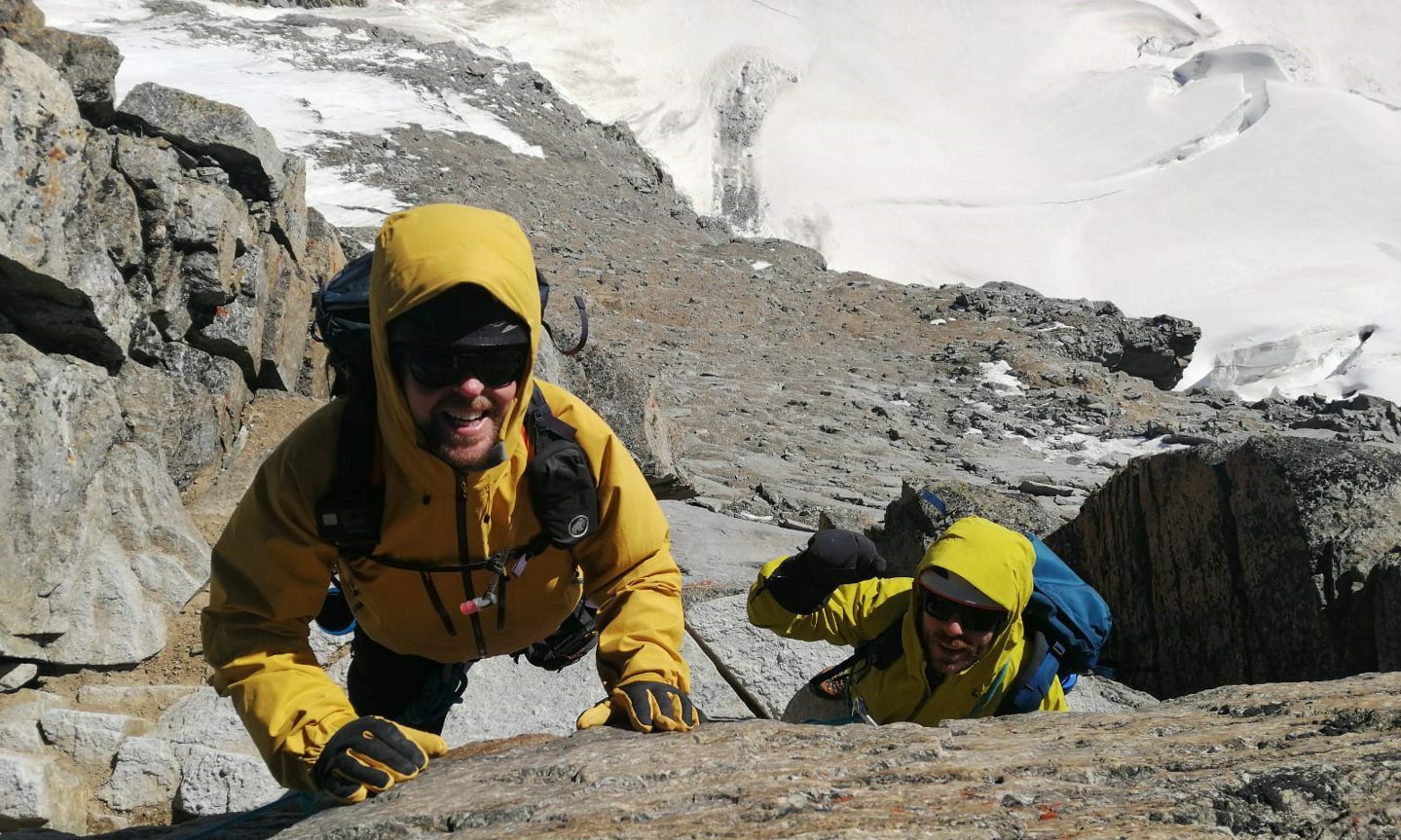 Climb in the Alps: Men complete 'terrifying' adventure