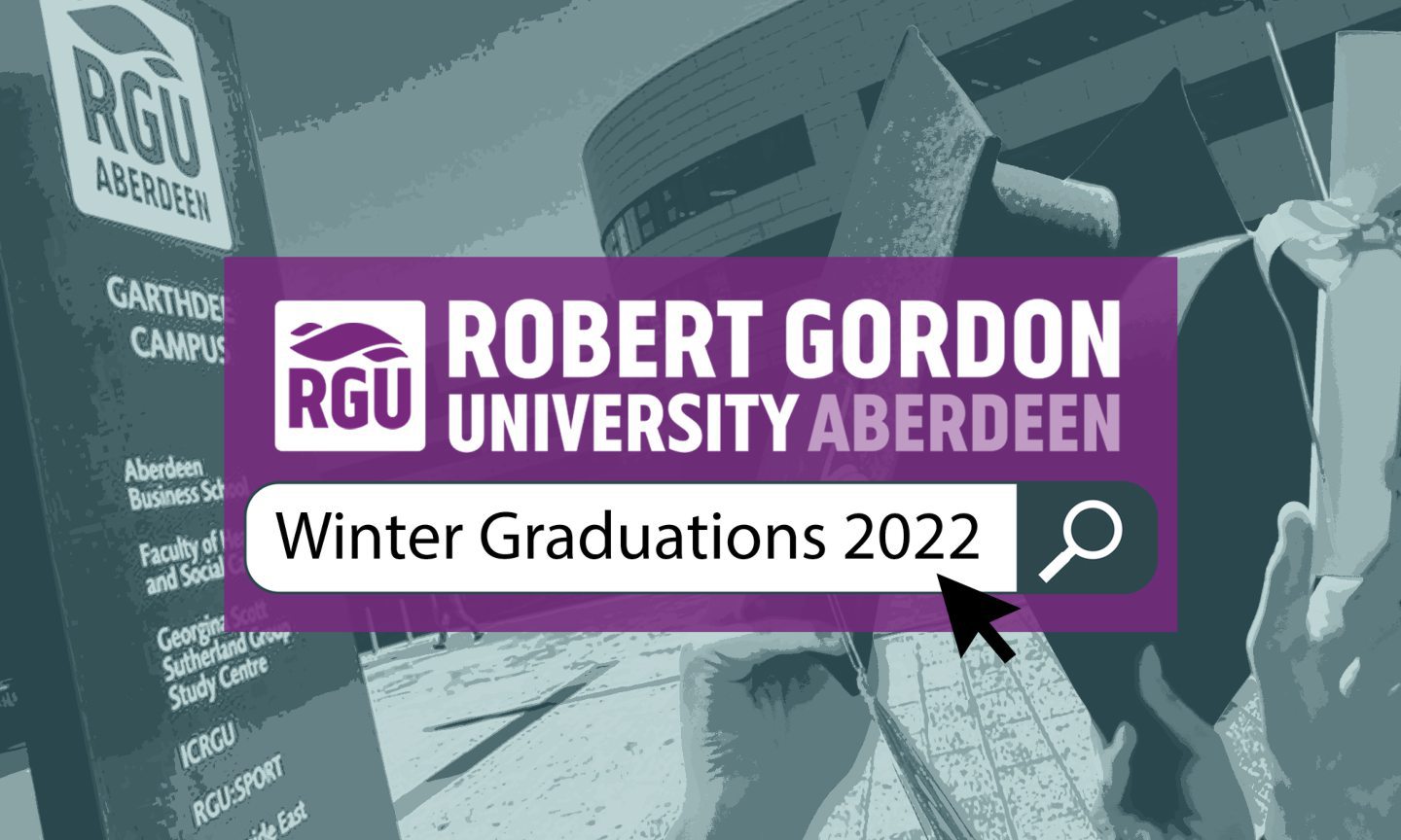 All the RGU graduates receiving awards on December 13