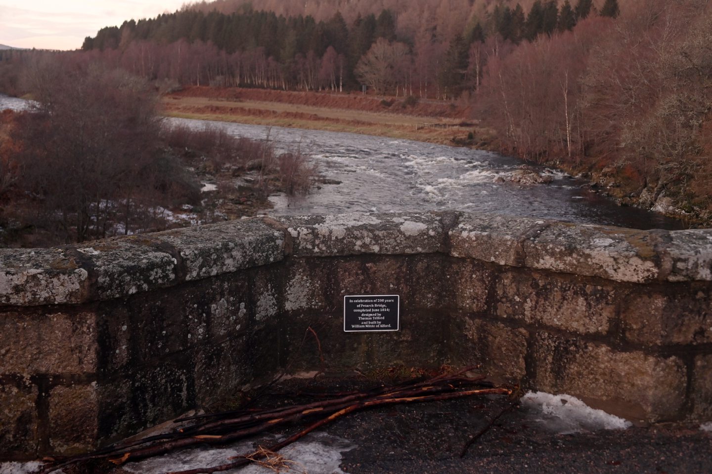 Council workers rescued after getting stuck under Potarch Bridge ...