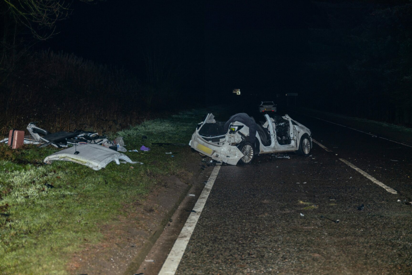 A9 closed for six hours following three-vehicle crash near Tomich