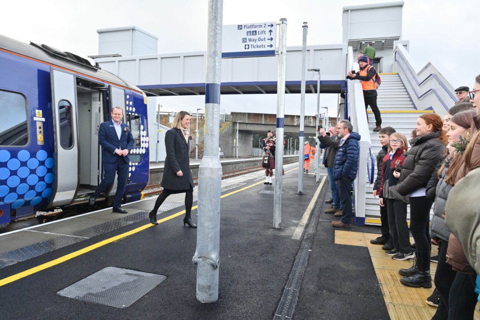 Official opening of Inverness Airport Railway Station