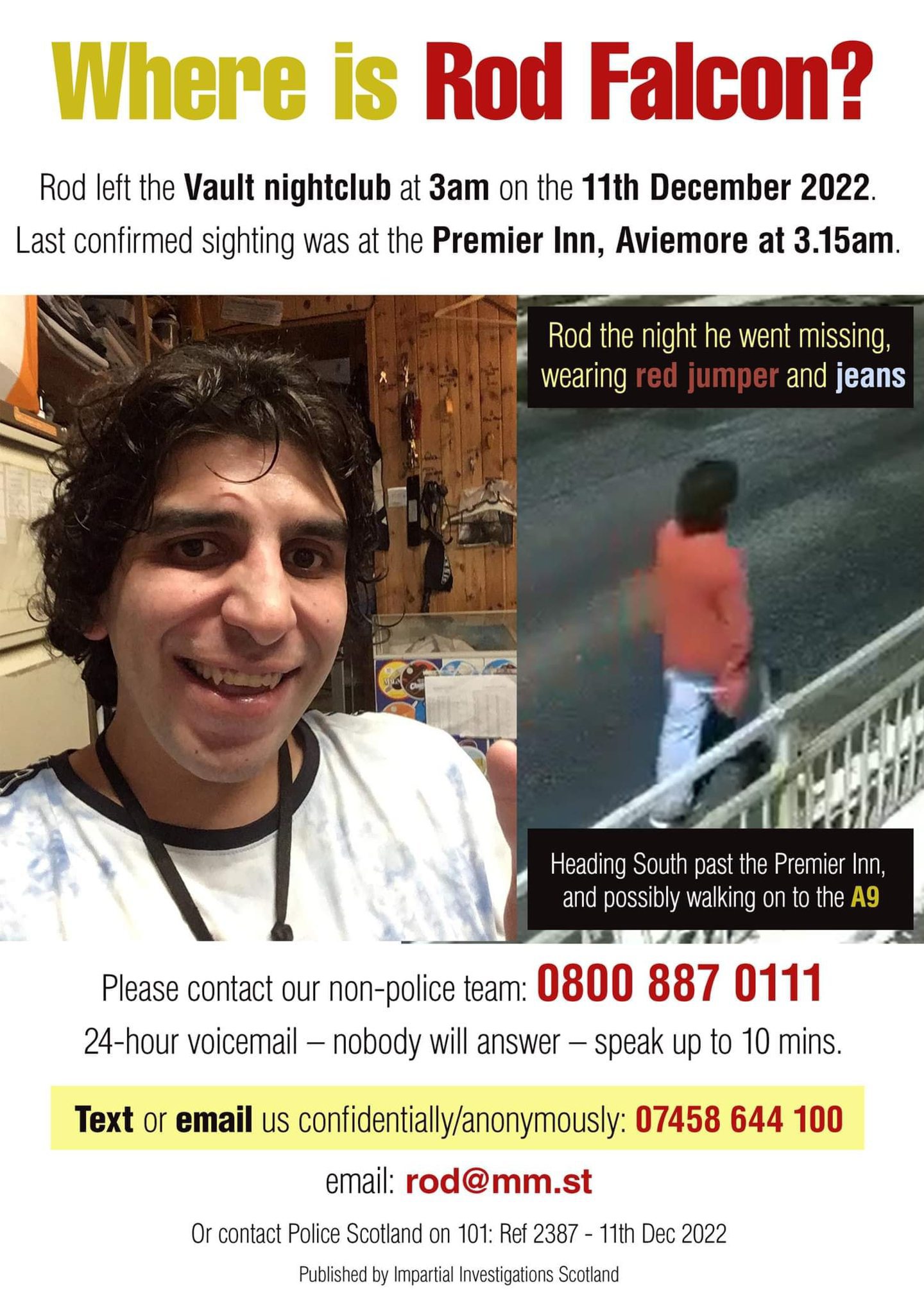 Rodrigo Falcon: Private investigators join search for missing man